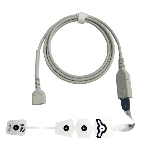 ビス・ヴィスタ 双方向 10Pin EEG モニター アダプターケーブル 4電極 グレー色