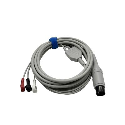 Original Mindray 6pin 3 de chumbo um pedaço ECG paciente cabo 3.6M EA6131B