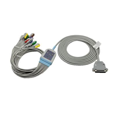 China Micromed one-pieces 25pin EKG Cable 11-Lead Clip IEC for sale