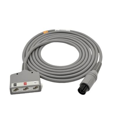 China IVY Biomedical Systems ECG Trunk Cable 3 Lead AHA ECG Cable 3m/10ft 590317 for sale