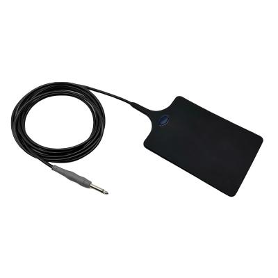 China Child Reusable Silicon Patient Plate Negative Return 6.3mm black for sale