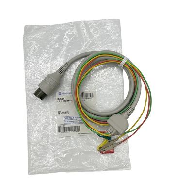 China Original Nihon Kohden One-Piece Ecg Cable 3-lead Ecg lead wires K353A Clip for sale