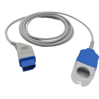 China 14 Pin Nihon Kohden Spo2 Sensor Cable , Nihon Kohden JL - 900P  Pulse Ox Cable for sale
