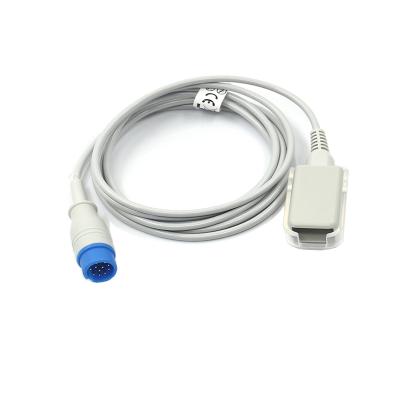 China Mindray Compatible Spo2 Adapter Cable For BeneView T5 / T8 0010-20-42710 for sale