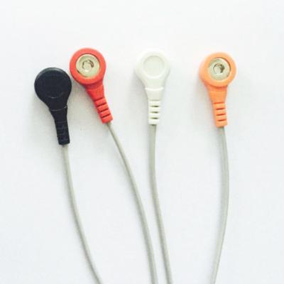 China TPU-Jasje Spacelabs ECG Holter Cable 4 Lood Din1.5 Onverwacht Grey Color Te koop