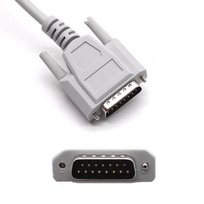 China Nihon Kohden 10 / 12 Lead EKG Cable With Resistor Grabber / Banana 3m/10ft for sale
