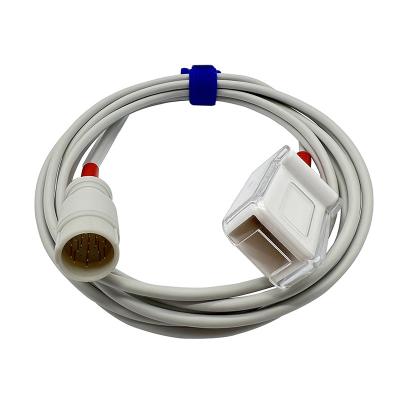 China 9Pin DSub To 25Pin Spo2 Adapter Cable 2.4m  Red 25 LNCS-10 Series for sale