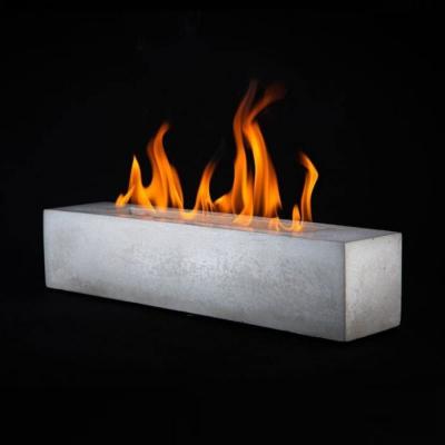 China 18 X 4 X 4 Inches Rectangular Table Top Fire Pit Outdoor Indoor Portable Concrete for sale