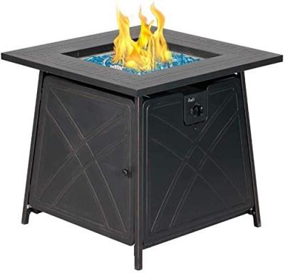 China 28 Zoll 50000 B.t.u.-Propan-Gas-Feuer-Pit Square Outdoor For Deck-Portal zu verkaufen