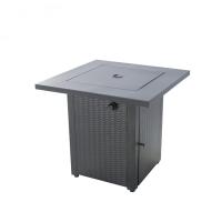 China Outdoor 36 Inch Brown Square Propane Fire Pit Customized Color for sale