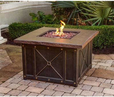 China Fogo quadrado personalizado Pit Outdoor Furniture do quadrado do gás do soldador do gás do tamanho à venda