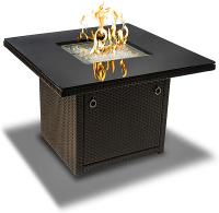 China 28 Inch SUS Square Propane Fire Table External Metal Switch for sale