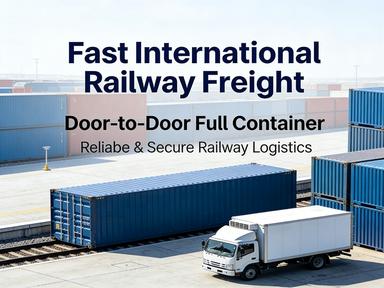 China Fast International Rail Freight Door To Door Full Container Secure Railway Logistics Services for sale
