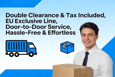 China Delivered Duty Paid DDP Door To Door Services Double Clearance Tax Included EU Exclusive Line for sale