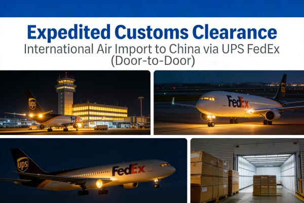 Quality Expedited Customs Clearance International Air Import To China Via UPS FedEx Door To Door for sale