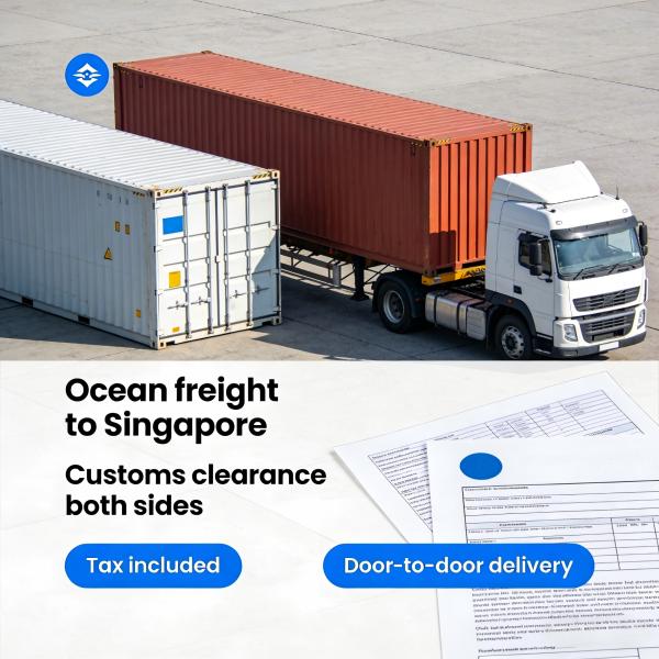 Quality Sea freight to SG: efficient export import clearance, tax included, door - to - door for sale