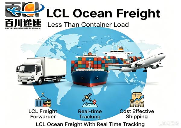 Quality Less Than Container Load LCL Ocean Freight Forwarder Real Time Tracking for sale