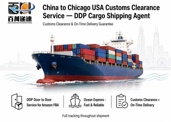Quality China to Chicago USA Customs Clearance Service DDP Cargo Shipping Agent for sale