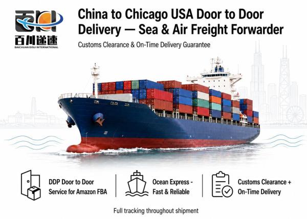 Quality China to Chicago USA Door to Door Delivery Sea and Air Freight Forwarder for sale