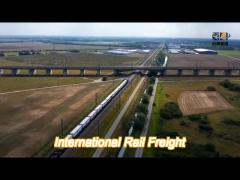 fast international rail freight door to door full container secure railway logistics services