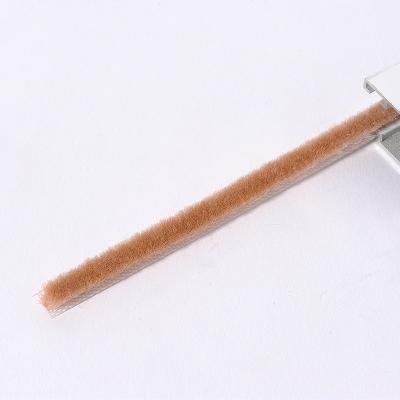 China Pile Height 3-25mm / Width 3-50mm CLJ All Sizes Window Door Brush Pile Weather Strip Felt Wool Pile Draught Excluder for sale