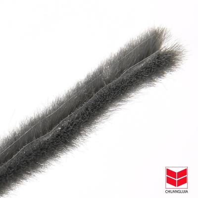 China 3-50mm Width Fin Wool Pile Window Woven Seal Strip Brush Pile Weather Strip with 3-25mm Pile Height and Modern Design for sale