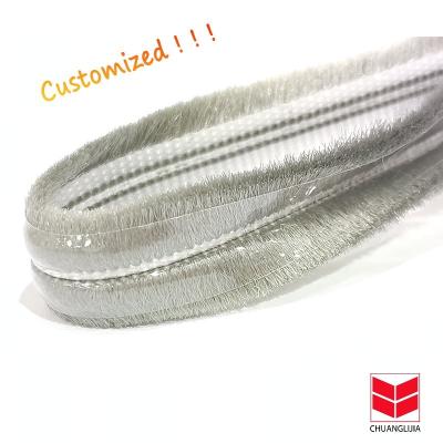 中国 防水布 窓やドア用 羽状天気帯 羊毛パイル帯 耐久性色 黒/灰/茶色/白/その他 販売のため