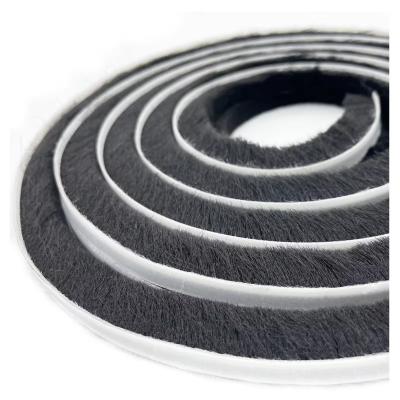 China Anti-collision Dustproof Seal for Apartment BLACK/GRAY/BROWN/WHITHE/OTHER Colors Embedded Under Window Bottom Angle Brush Pile for sale