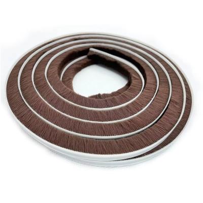 China Anti-collision Dustproof Seal for Apartment BLACK/GRAY/BROWN/WHITHE/OTHER Colors Embedded Under Window Bottom Angle Brush Pile for sale