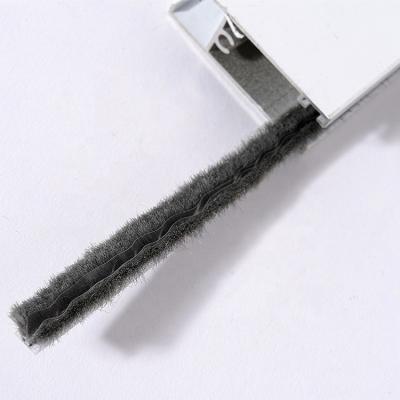 Cina Hotel Pile Strip di spazzola meteo con pinne Nero Grigio Bianco 3-25mm/3-50mm Requisiti del cliente in vendita