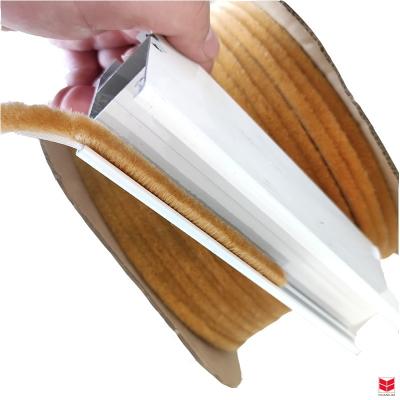 China 100%PP Door Weather Strips Pile Weather Strip For Window Anti-dust Silicone /non-silicone Type for Construction for sale