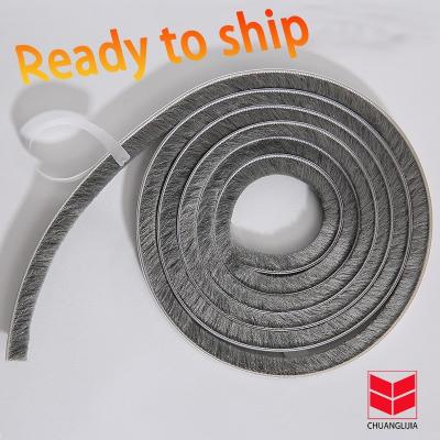 China Modern Design Style Door and Window Wool Pile Weather Strip Sound Insulation Silicone Brush Seal Strip with ISO9001 2008 for sale