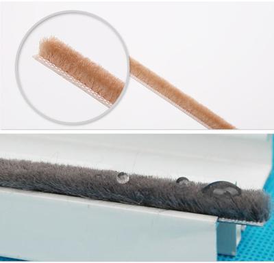 China Professional Door and Window Sealing Brush Rubber Weather Strip with Self Adhesive for sale
