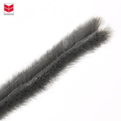 Cina 100%pp Striscia di sigillo per finestre di tessuto porta a pinna pila di lana Striscia di sigillo per il tempo con design moderno e certificazione ISO9001 2008 in vendita