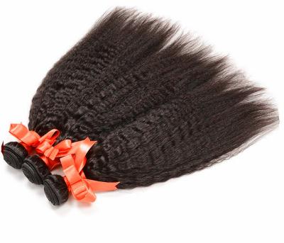 China 16-18 Inch Human Hair Weave  Kinky Straight Yaki Hair Weave for you for sale