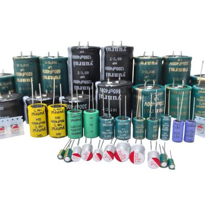 China High Capacitance Radial Aluminum Electrolytic Capacitors High Temperature Post-Weld Cleaning for sale