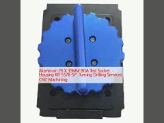 Servizi di perforazione di tornitura di alluminio BGA Alloggiamento della presa di prova KR-5578-SP