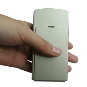 China Mini Portable Double Frequency GPS Jammer With Built-in Antenna  Light Brown for sale