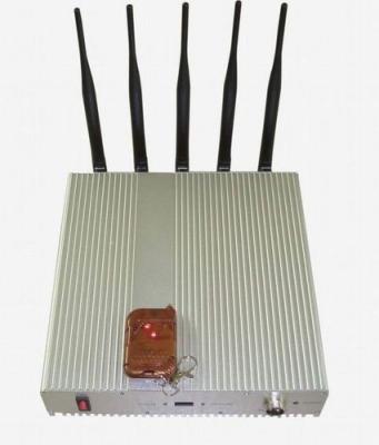 China High Power 3G Cell phone signal jammer with Remote control for sale