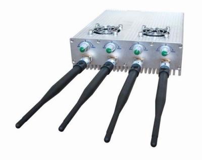 China Adjustable Remote Control High Power Desktop with 2 Cooler Fans Cell Phone Jammer for sale