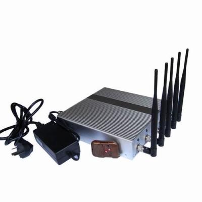China 5 Band Cellphone GPS signal Jammer with Remote Control for sale