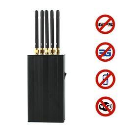 China 5 Antenna Portable Cell phone & WI-Fi & GPS L1 Jammer for sale