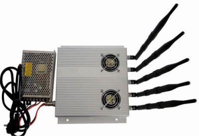 China 5 Antenna 25W High Power 3G Cell phone & WiFi Jammer with Outer Detachable Power Supply for sale