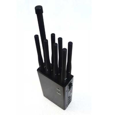 China 8 Antenna Handheld Jammers GPS Lojack and 3G 4GLTE 4GWimax Phone Signal Jammer for sale