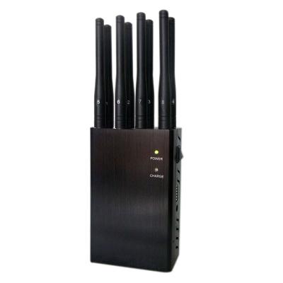 China 8 Antenna Handheld Jammers WiFi and 3G 4GLTE 4GWimax Phone Signal Jammer for sale