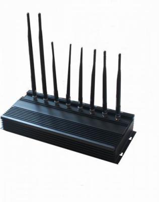 China 8 Bands High Power 3G Phone Jammer WiFi GPS LoJack UHF VHF Jammer for sale