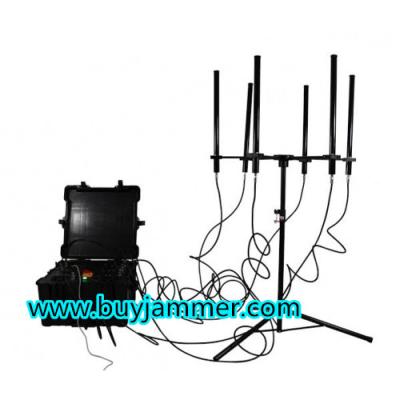 China 2017 New Product for 160W 4 to 8bands High Power Jammer up to 1000m Drone Jammer for sale