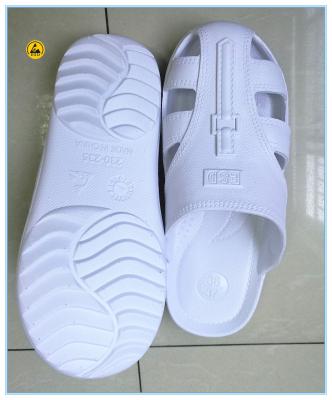 China Good quality white  color ESD/antistatic SPU slippers for sale