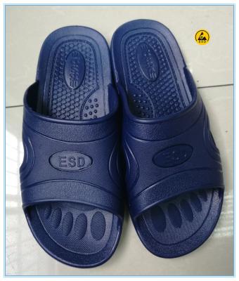 China Good quality blue color ESD/antistatic SPU slippers in China for sale