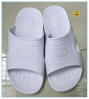 China Good quality white   color SPU leather ESD/antistatic SPU slippers in China for sale